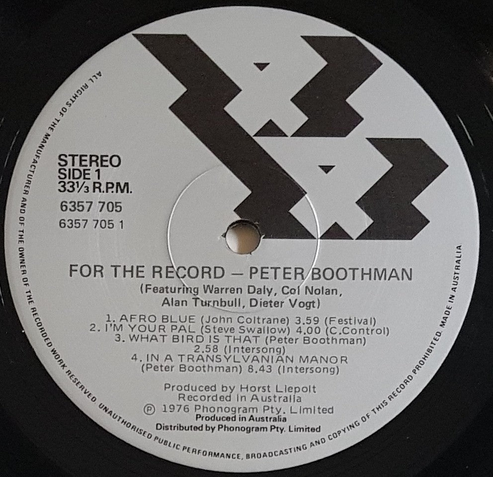 Boothman, Peter - For The Record – Vicious Sloth Collectables