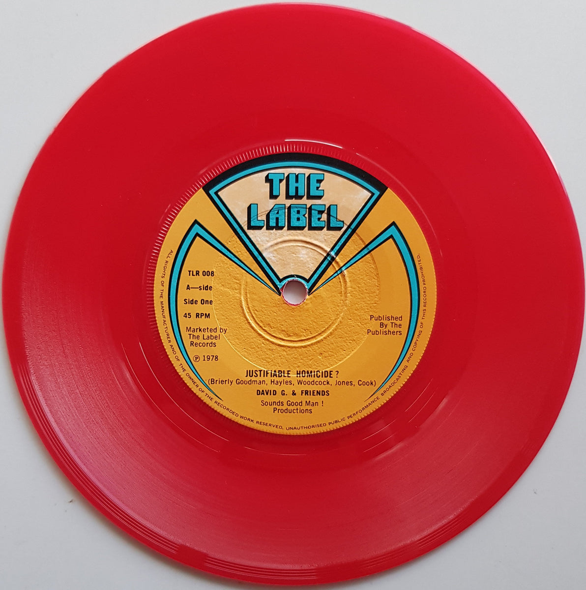 Sex Pistols Dave Goodman And Friends Justifiable Homicide Vicious 2544