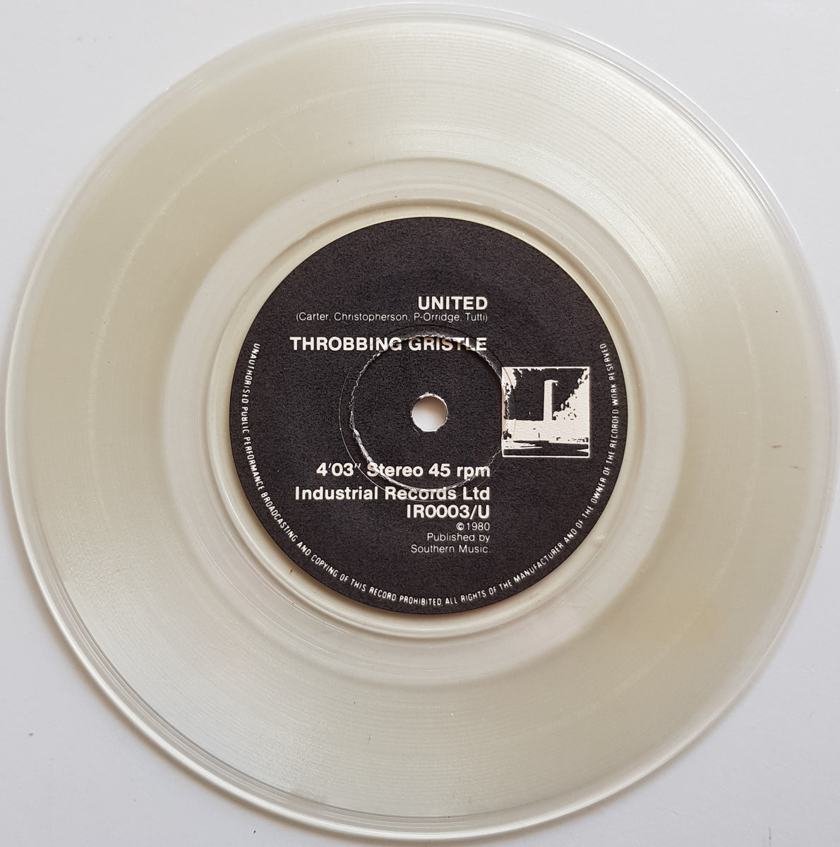 Throbbing Gristle - United / Zyklon B Zombie – Vicious Sloth Collectables