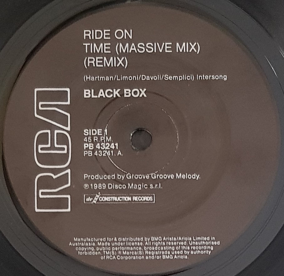 Black Box - Ride On Time (Remix) – Vicious Sloth Collectables