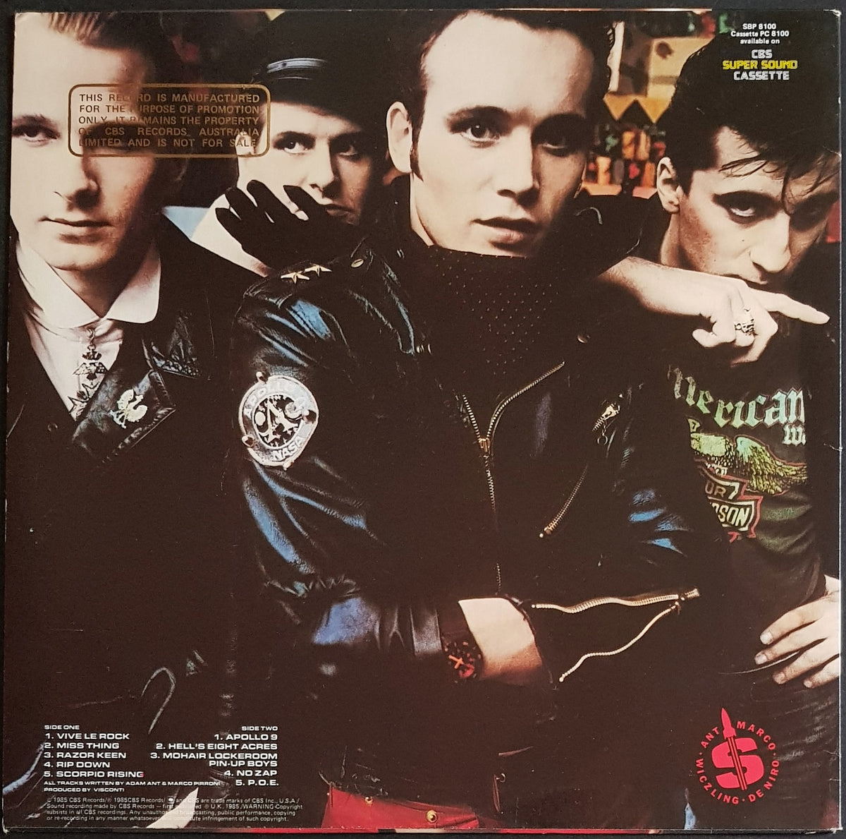 Adam Ant - Vive Le Rock – Vicious Sloth Collectables