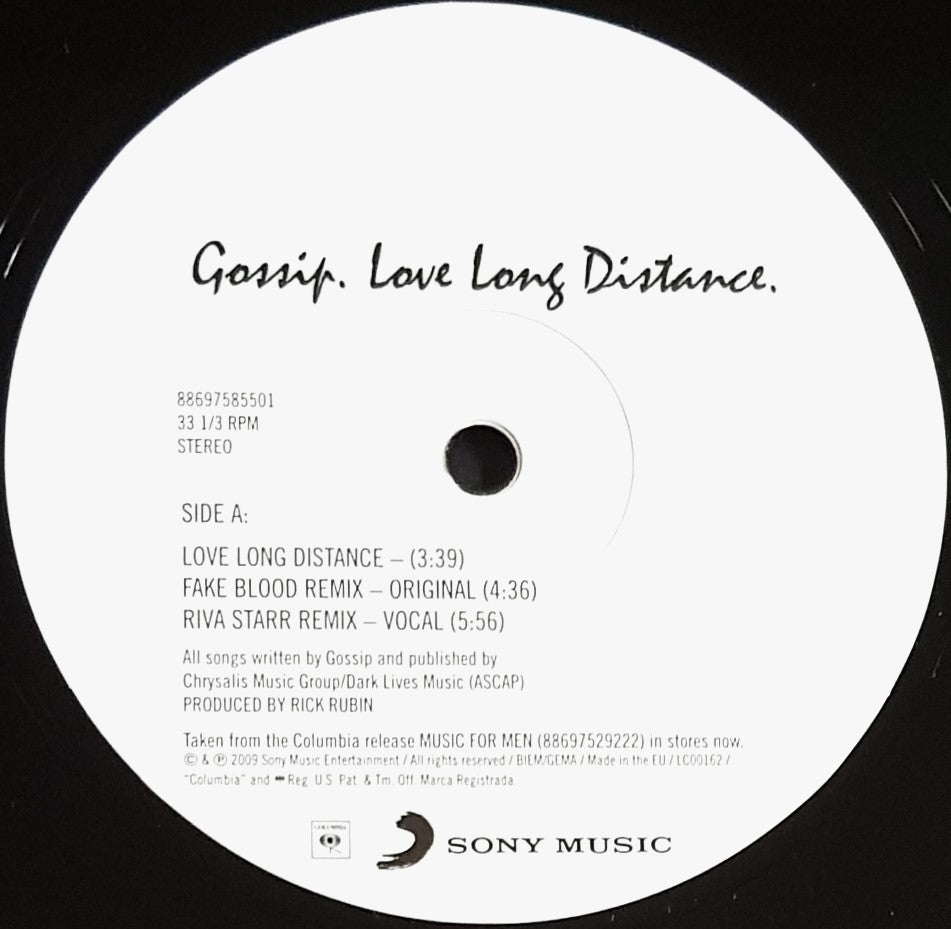 Gossip - Love Long Distance – Vicious Sloth Collectables