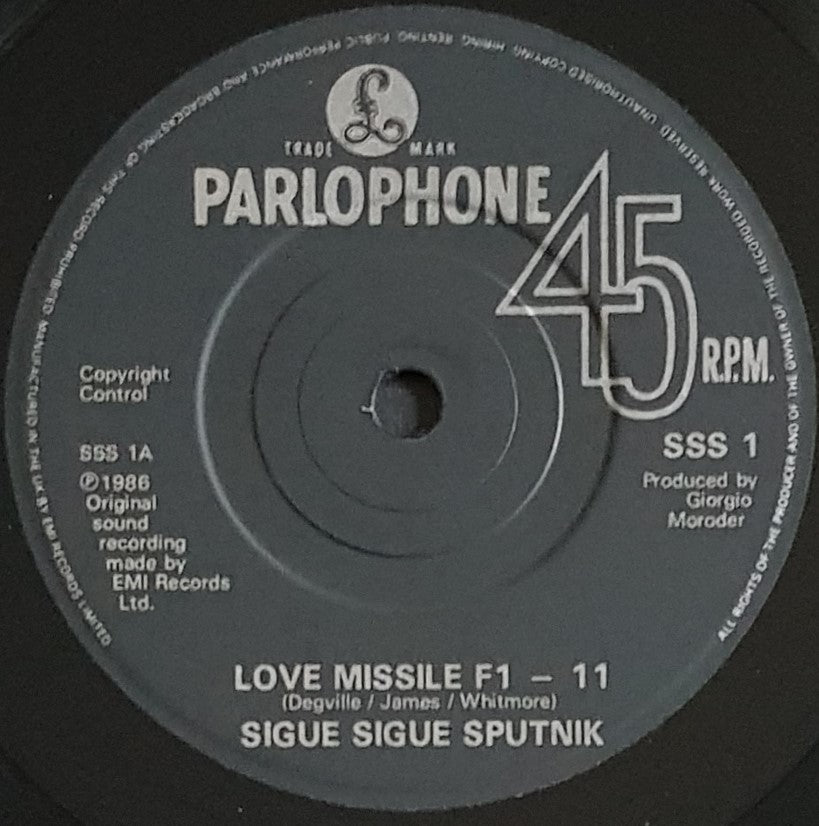 Sigue Sigue Sputnik - Love Missile F1-11 – Vicious Sloth Collectables