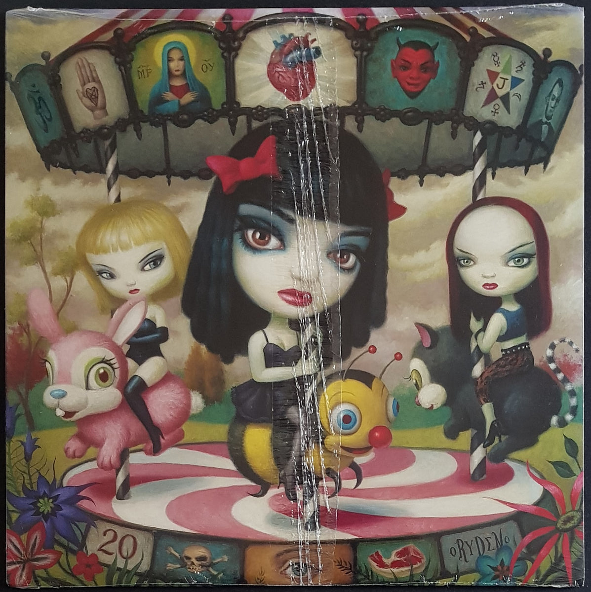 Jack Off Jill - Clear Hearts Grey Flowers – Vicious Sloth Collectables