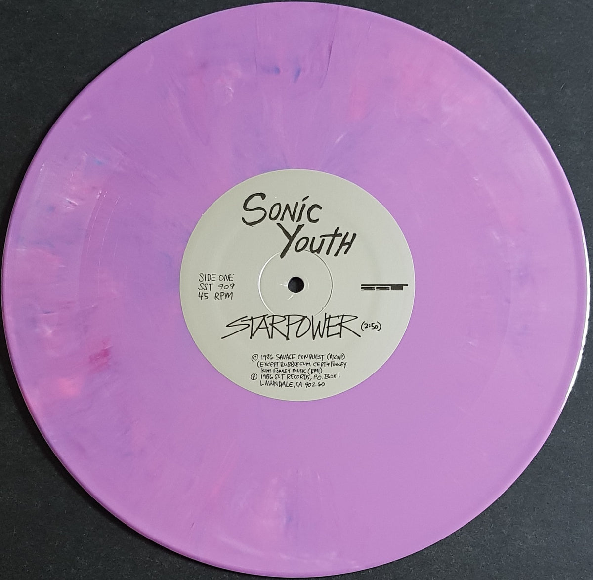 Sonic Youth - Starpower - Purple Marble Vinyl – Vicious Sloth Collectables