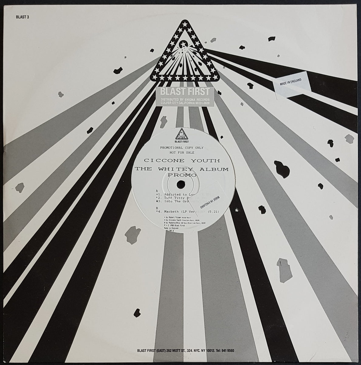 Sonic Youth ( Ciccone Youth)- The Whitey Album Promo – Vicious Sloth ...