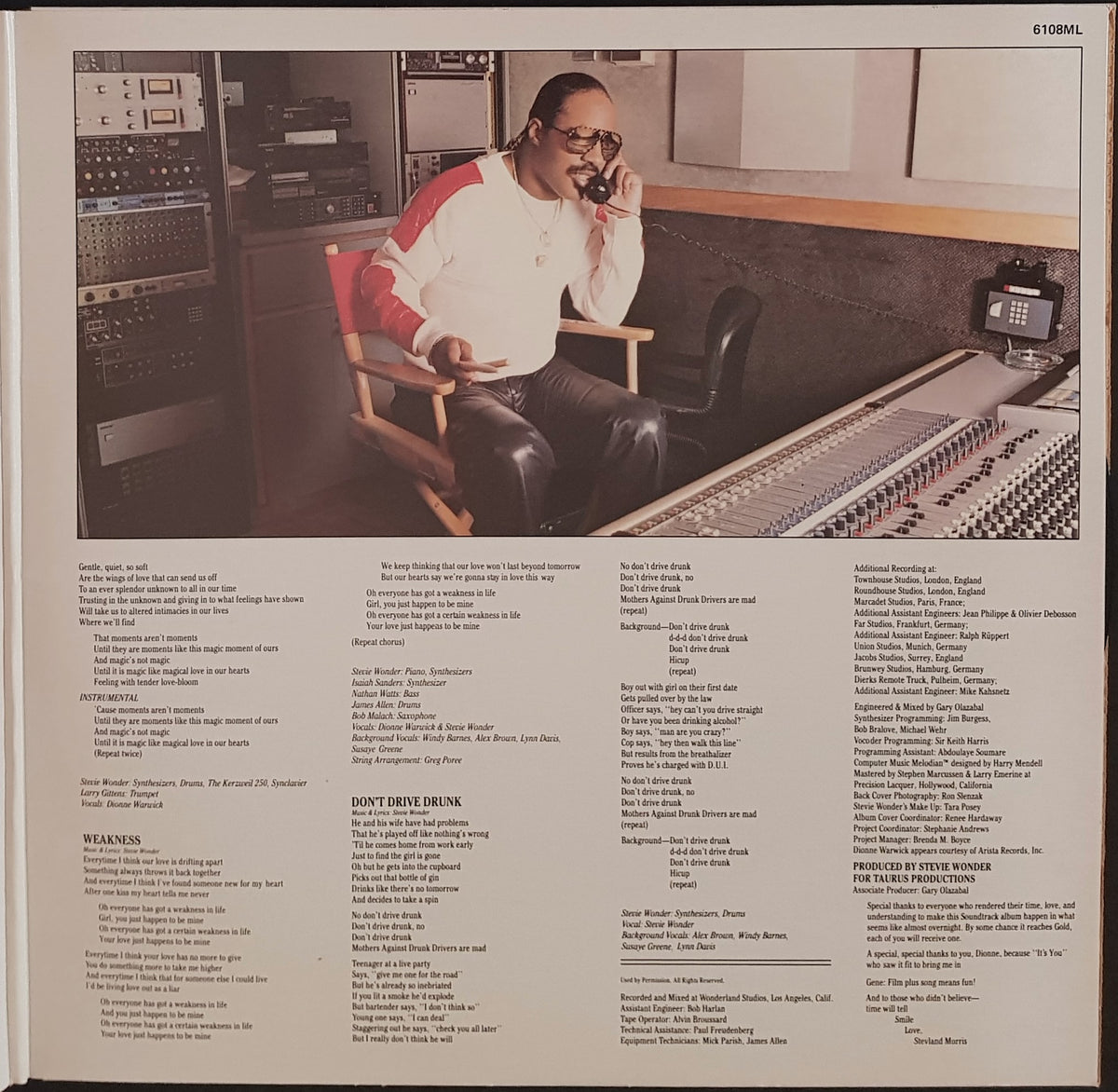 Stevie Wonder - The Woman In Red - Selections From The Original ...