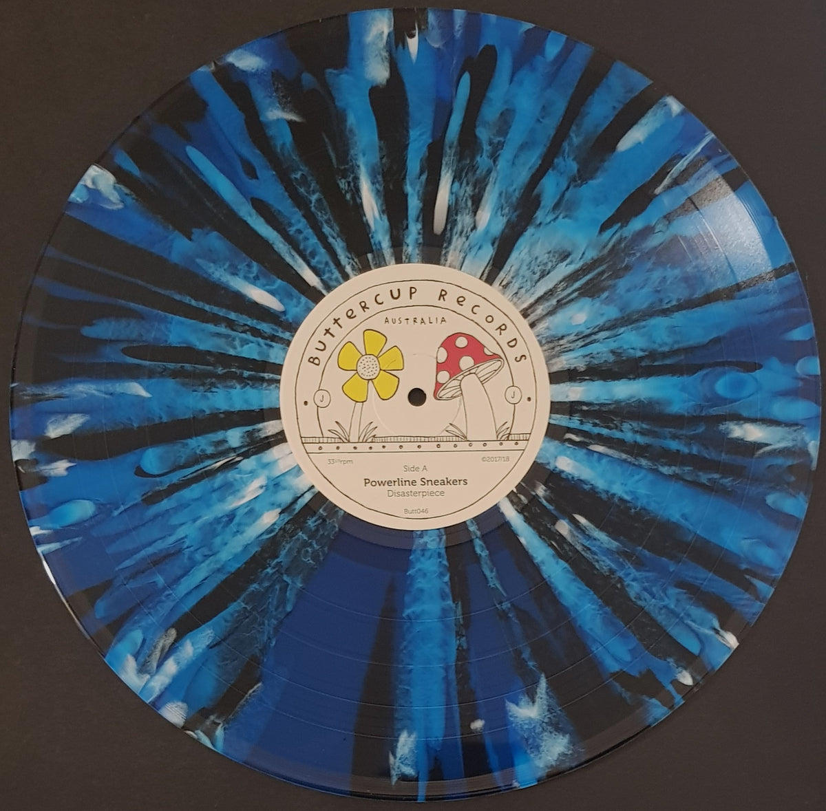 Powerline Sneakers - Disasterpiece - Splatter Blue/Black/White Vinyl ...