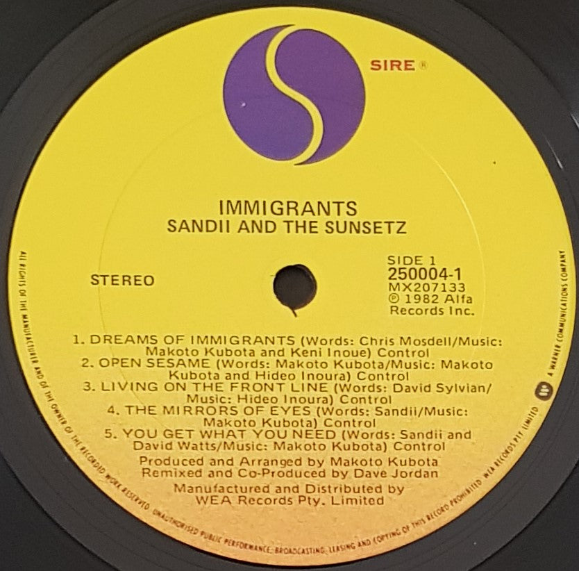 Sandii And The Sunsetz - Immigrants – Vicious Sloth Collectables