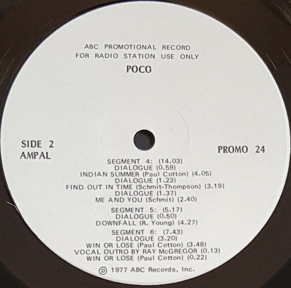Poco - ABC Promotional Record For Radio Station Use Only – Vicious ...