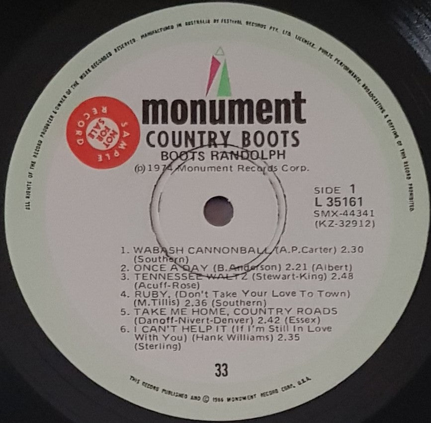 Boots Randolph - Country Boots – Vicious Sloth Collectables