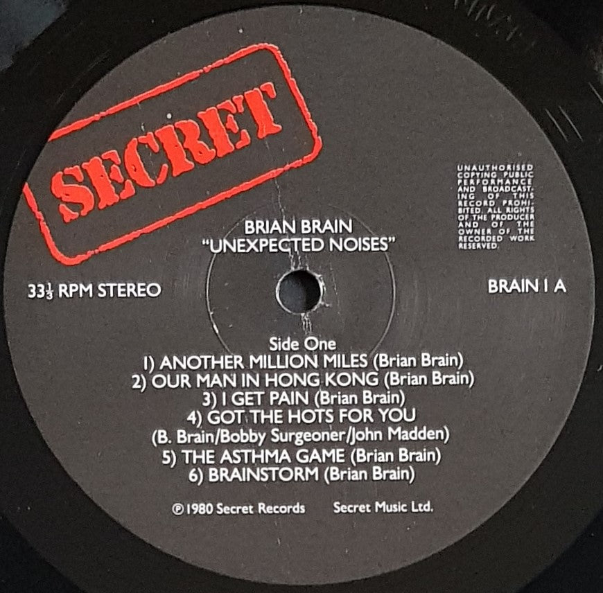 Brian Brain - Unexpected Noises – Vicious Sloth Collectables