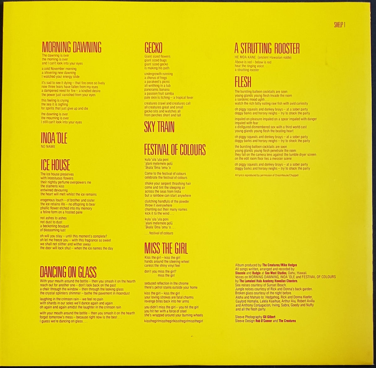 Creatures, The (Siouxsie & The Banshees))- Feast – Vicious Sloth ...