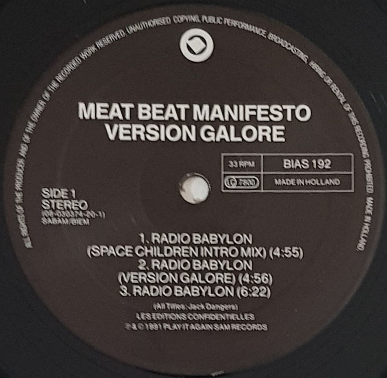 Meat Beat Manifesto - Version Galore (All Versions In One) – Vicious ...