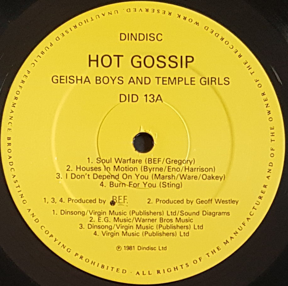 Arlene Phillips' Hot Gossip - Geisha Boys And Temple Girls – Vicious ...