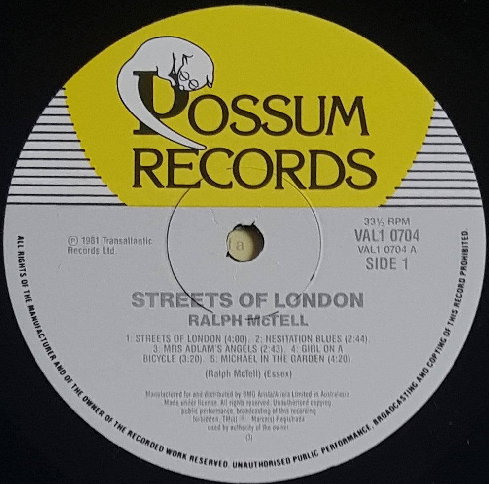 McTell, Ralph - Streets Of London – Vicious Sloth Collectables