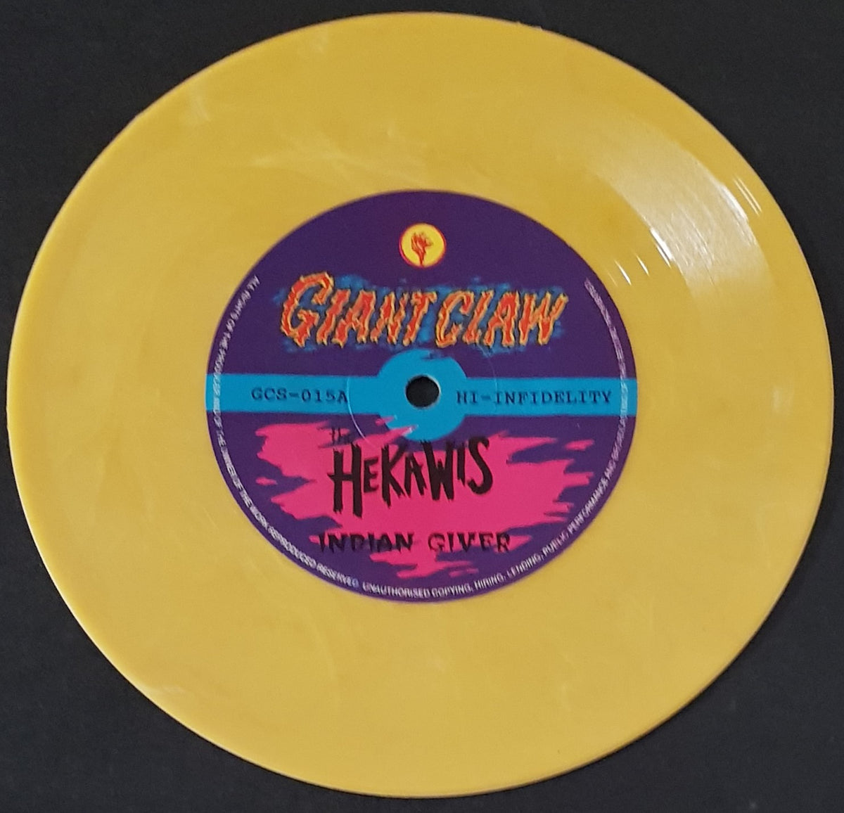Hekawis - Indian Giver - Yellow Vinyl – Vicious Sloth Collectables