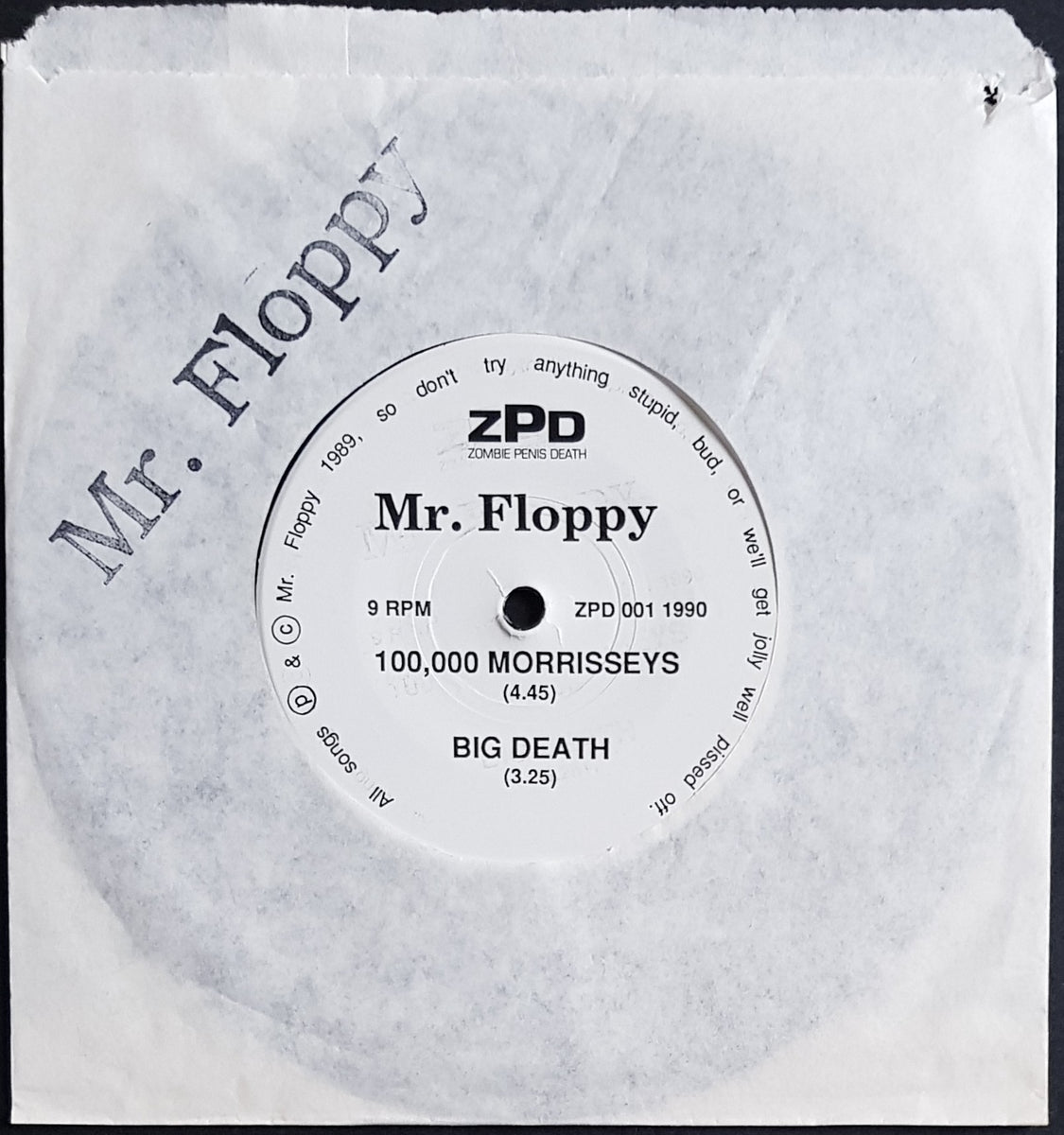 Mr.Floppy - 100,000 Morrisseys – Vicious Sloth Collectables