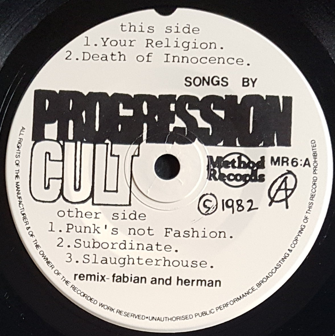 Progression Cult - New Blood EP – Vicious Sloth Collectables