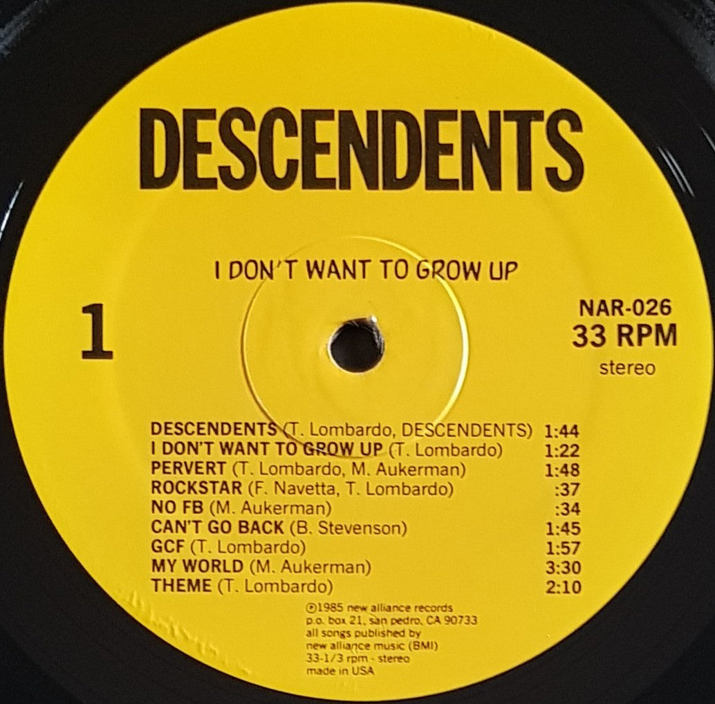 Descendents - I Don't Want To Grow Up – Vicious Sloth Collectables