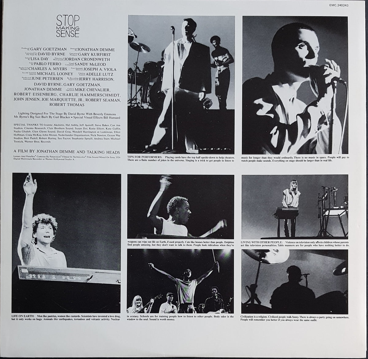 Talking Heads - Stop Making Sense – Vicious Sloth Collectables