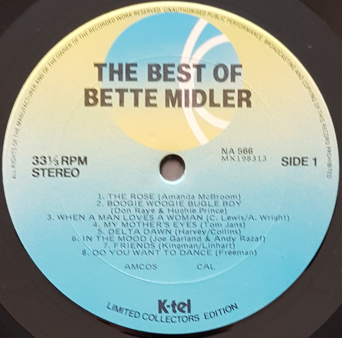 Bette Midler - The Best Of Bette – Vicious Sloth Collectables