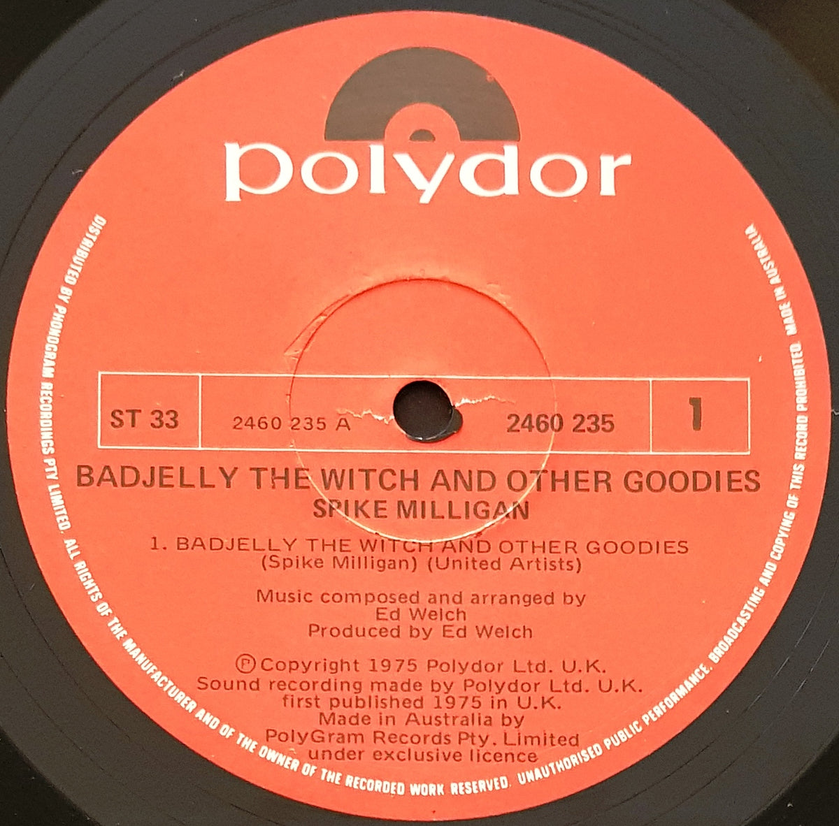 Spike Millligan - Badjelly The Witch (A Musical Tale) And Other Good ...