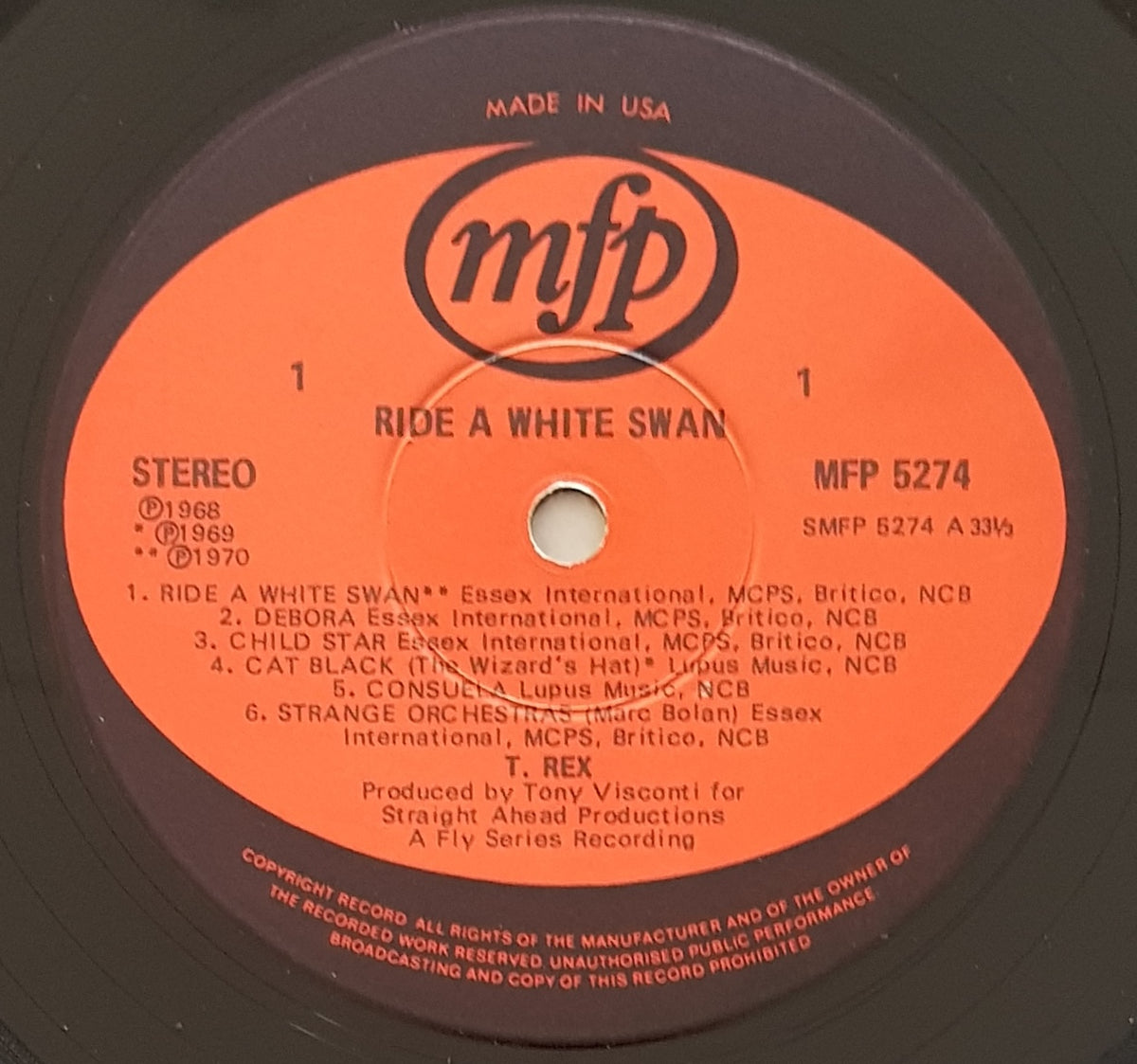 T.Rex - Ride A White Swan – Vicious Sloth Collectables
