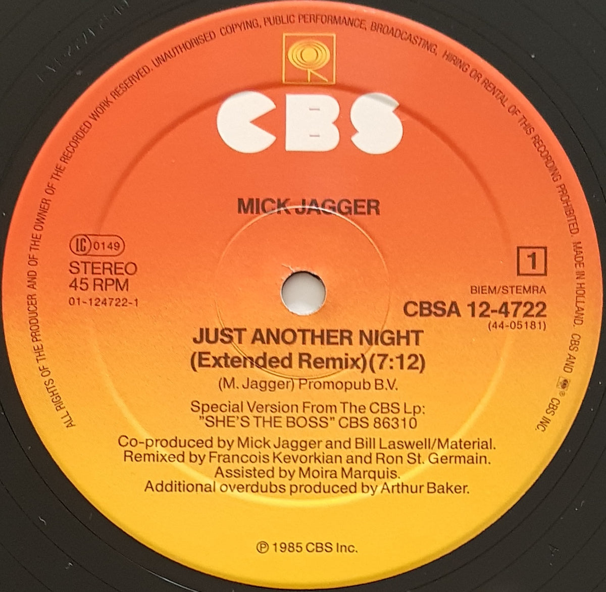 Rolling Stones (Mick Jagger) - Just Another Night (Extended Remix ...