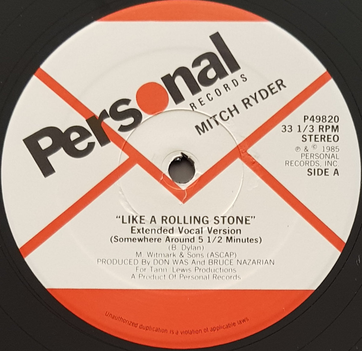 Mitch Ryder - Like A Rolling Stone – Vicious Sloth Collectables
