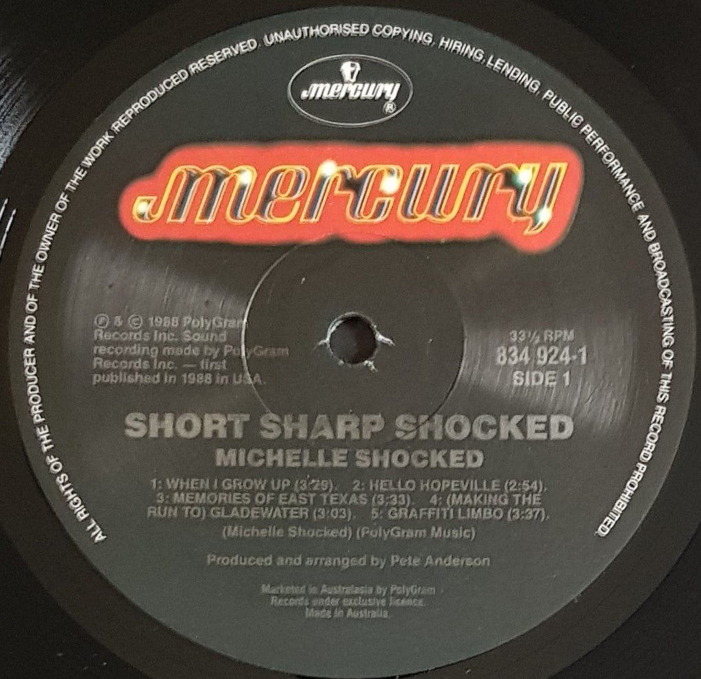 Michelle Shocked - Short Sharp Shocked – Vicious Sloth Collectables