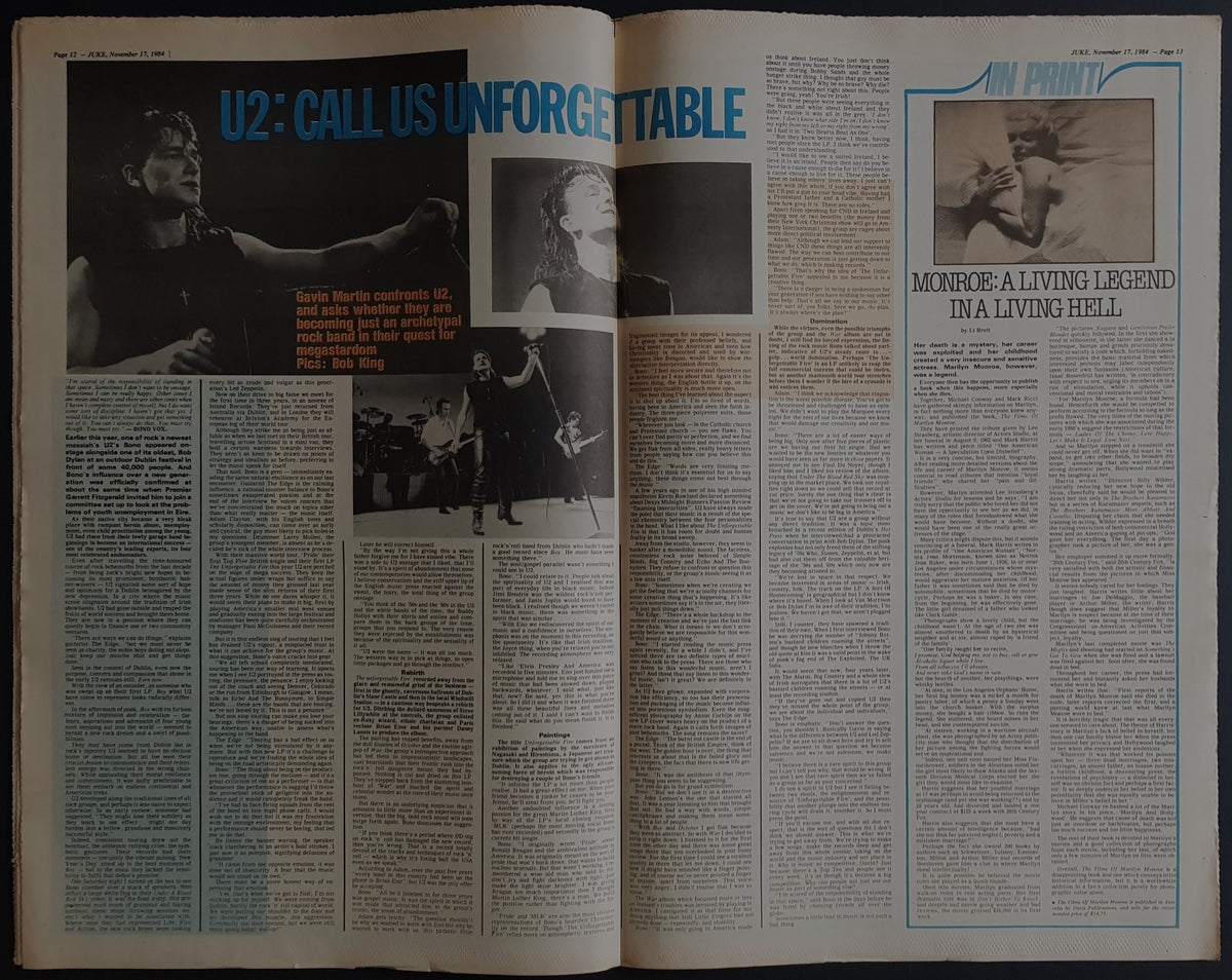 U2 - Juke November 17 1984. Issue No.499 – Vicious Sloth Collectables