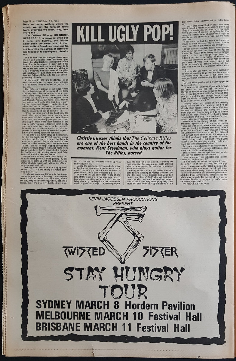 Rolling Stones - Juke March 2 1985. Issue No.514 – Vicious Sloth ...