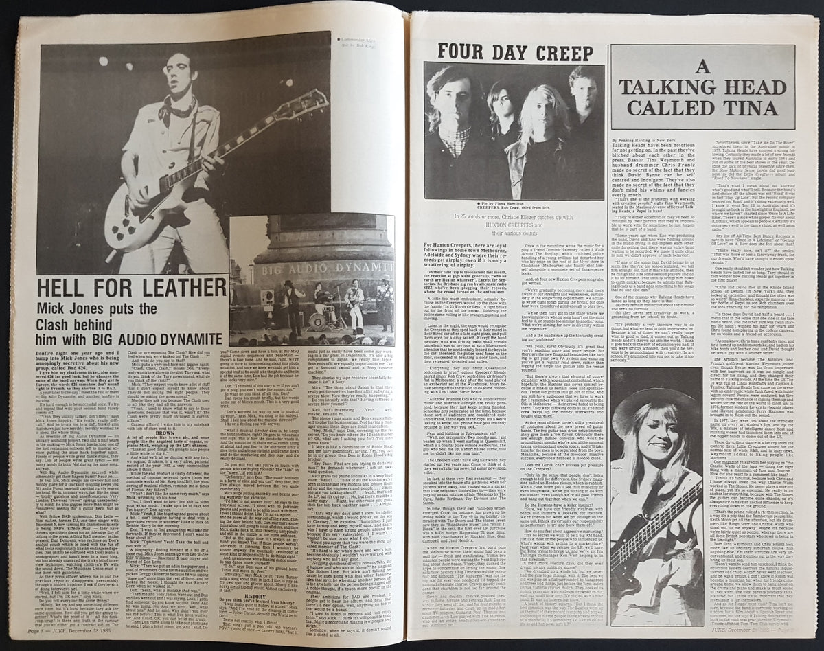 Tears For Fears - Juke December 28 1985. Issue No.557 – Vicious Sloth ...