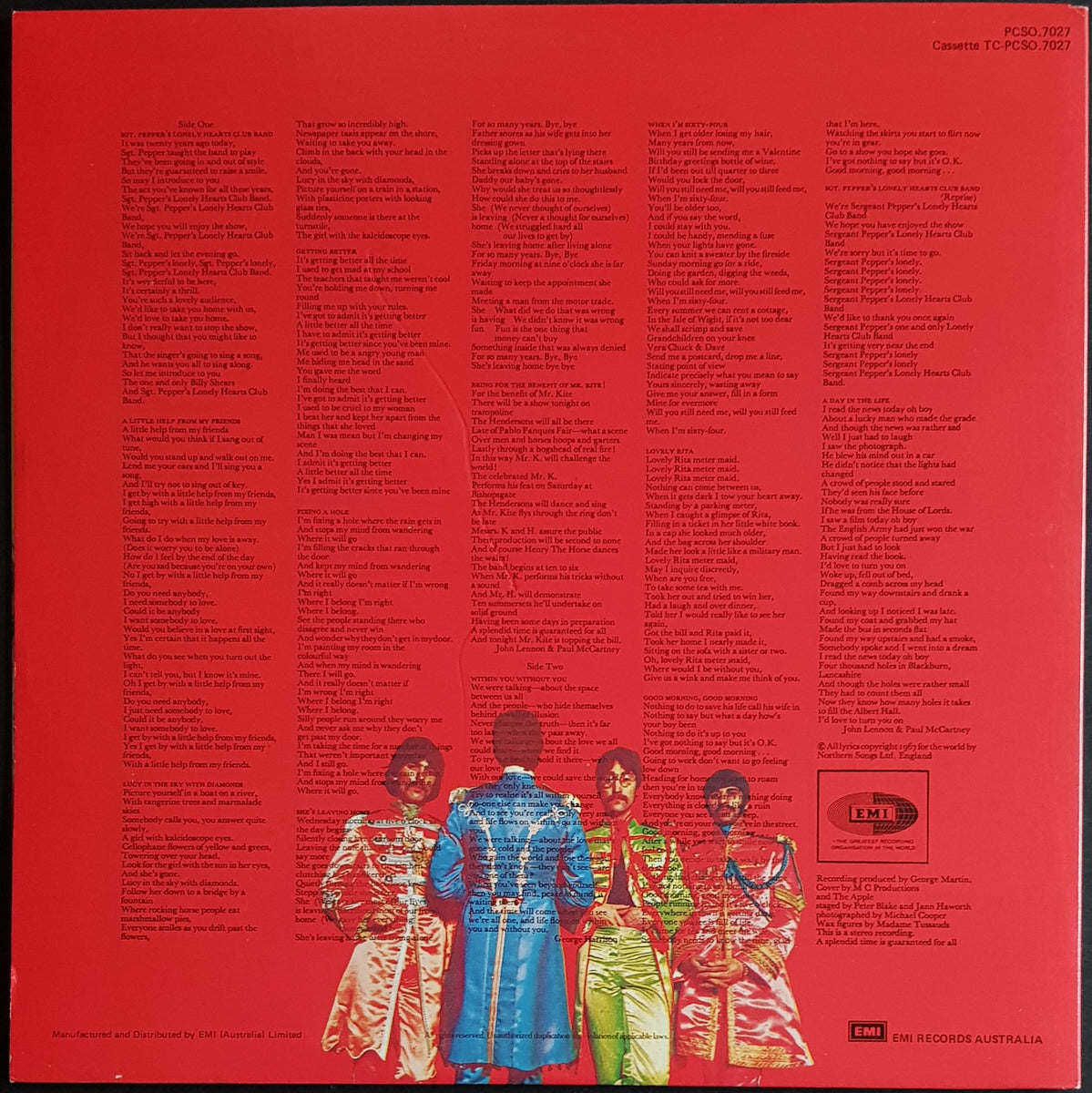 Beatles - Sgt.Peppers - Red Vinyl – Vicious Sloth Collectables