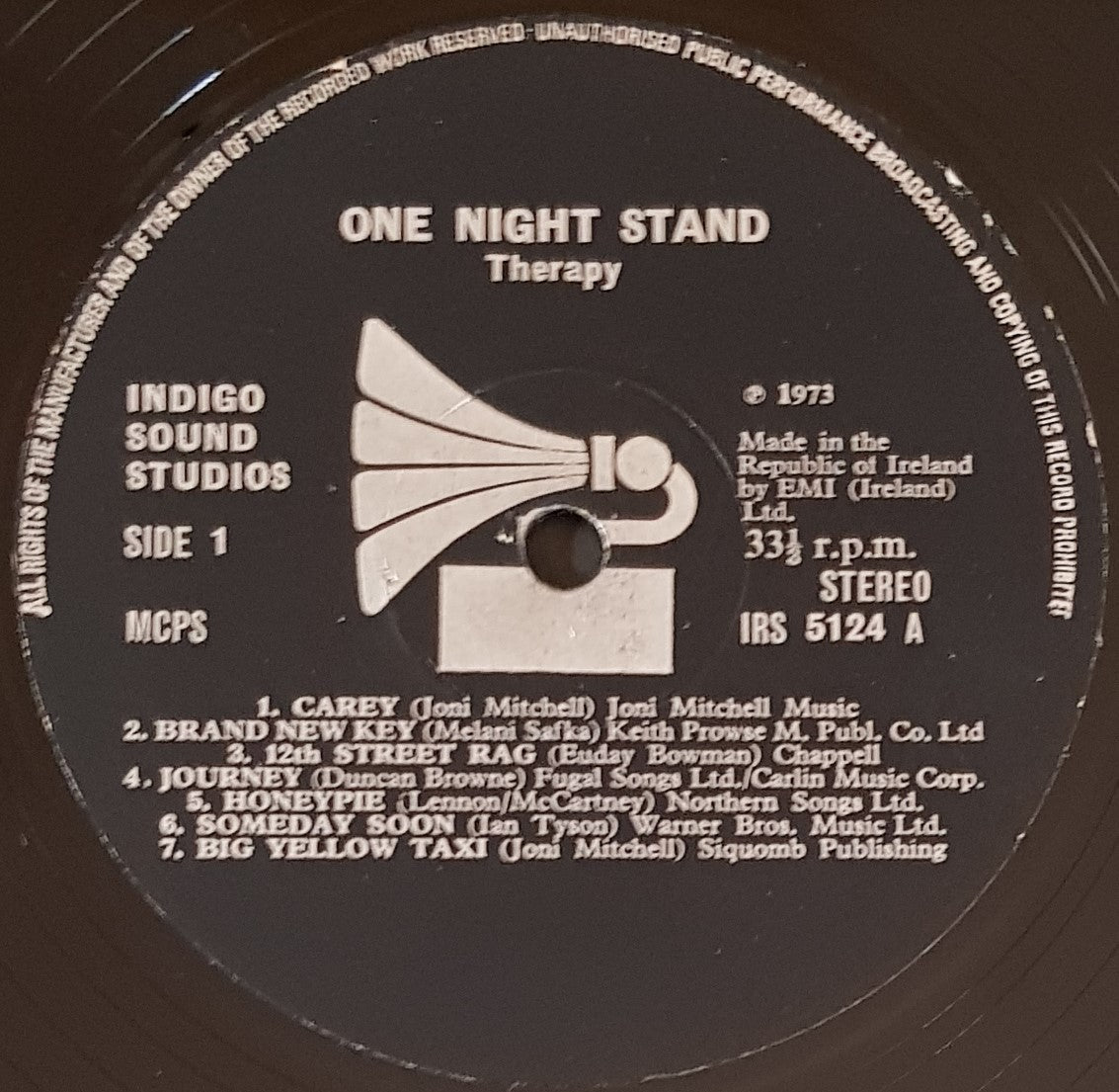 Therapy - One Night Stand – Vicious Sloth Collectables