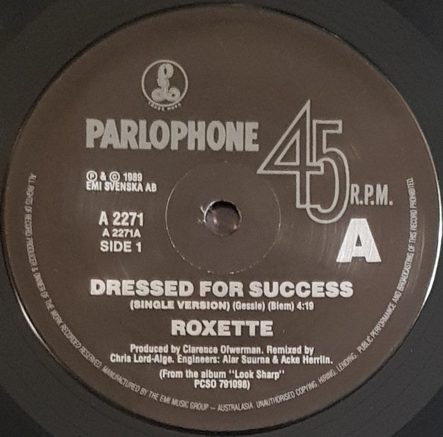 Roxette - Dressed For Success – Vicious Sloth Collectables