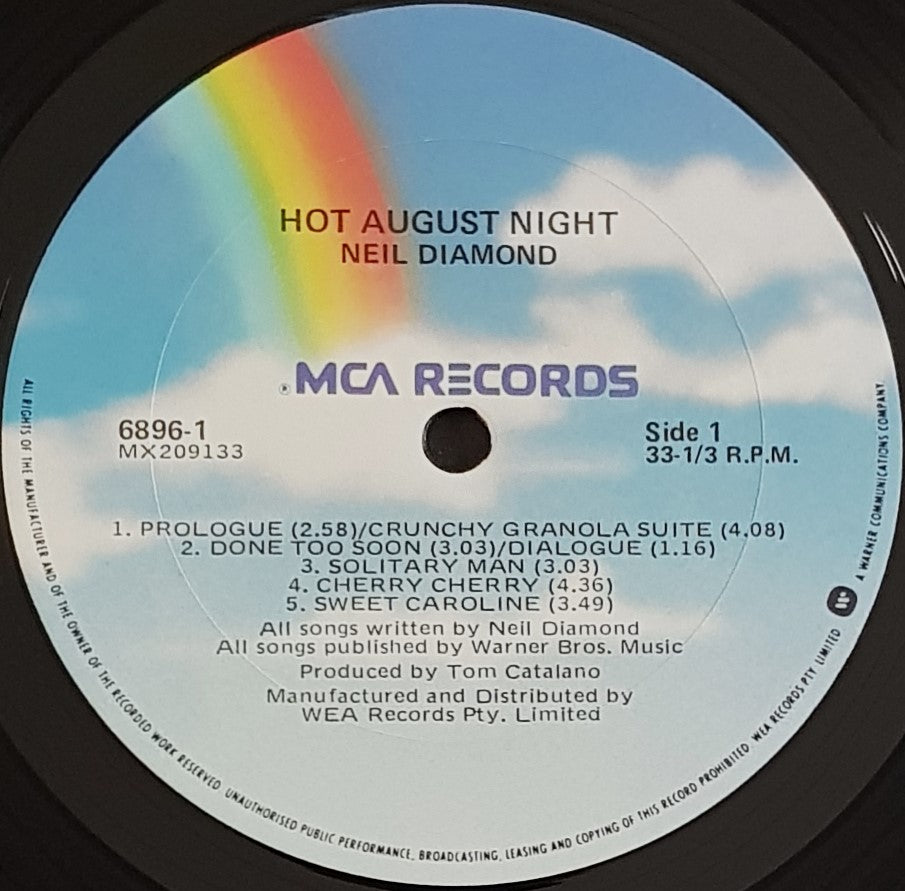 Neil Diamond - Hot August Night – Vicious Sloth Collectables