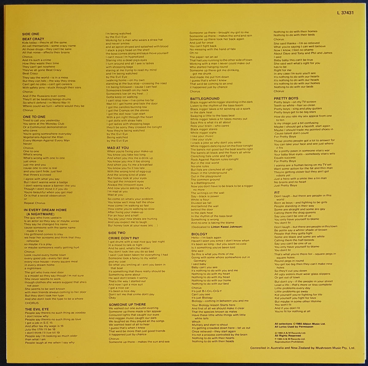 Jackson, Joe - Beat Crazy – Vicious Sloth Collectables