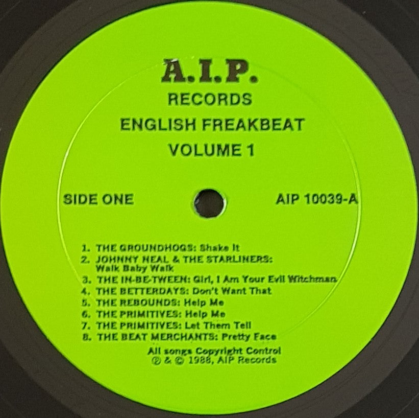 V/A - English Freakbeat Volume One – Vicious Sloth Collectables
