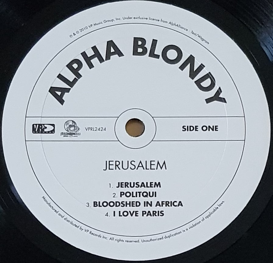 Alpha Blondy And The Wailers - Jerusalem – Vicious Sloth Collectables