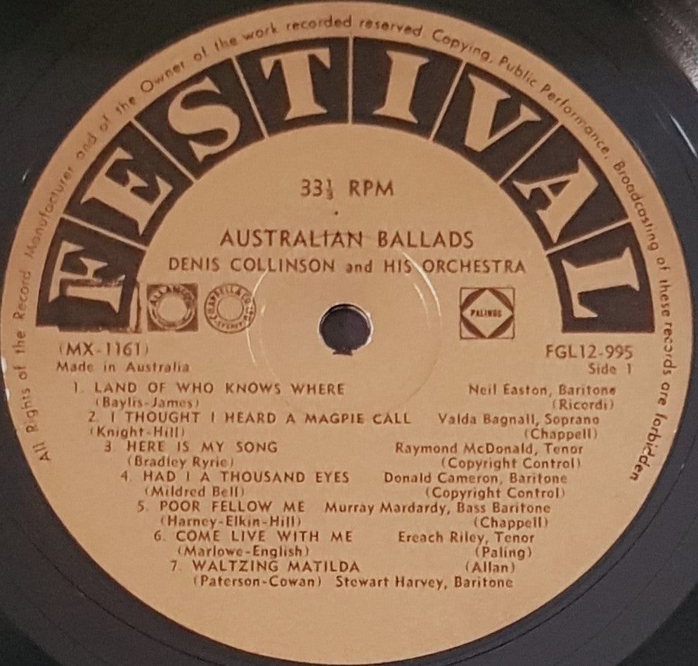 Denis Collinson And His Orchestra - Australian Ballads – Vicious Sloth ...