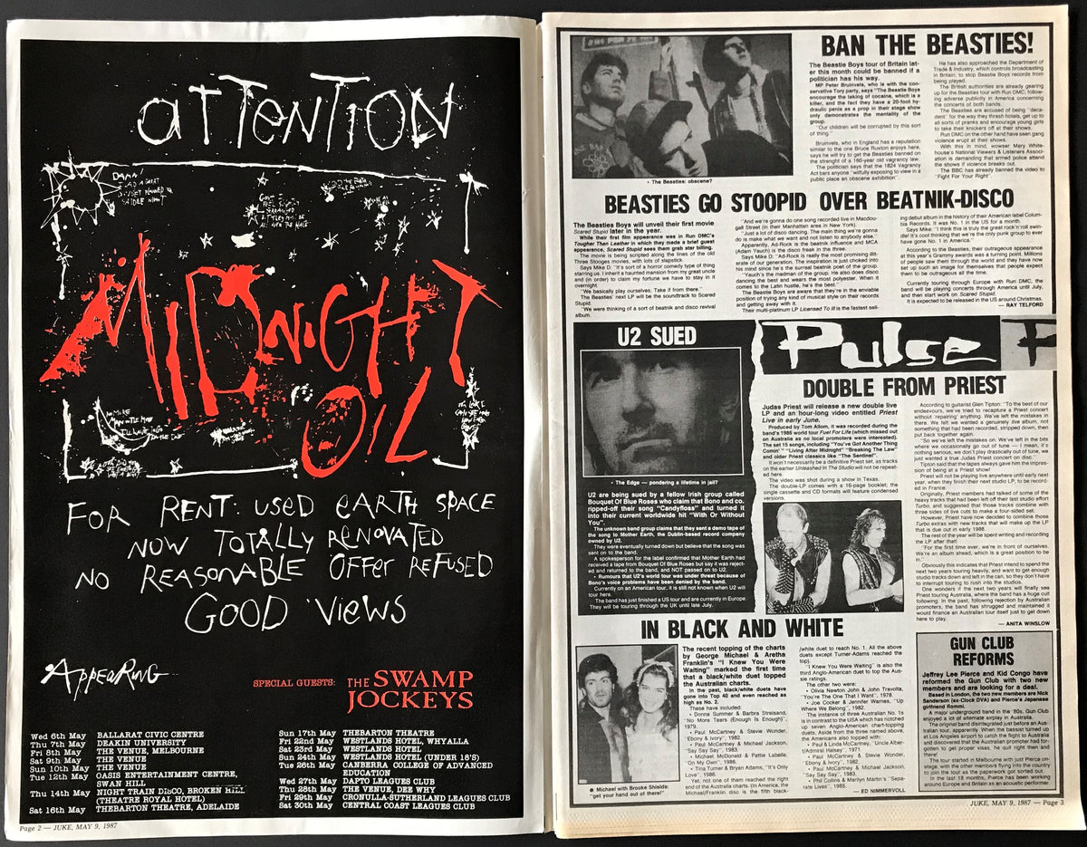 Hoodoo Gurus - Juke May 9 1987. Issue No.628 – Vicious Sloth Collectables